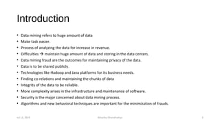 Data mining fraud detection copy | PPT