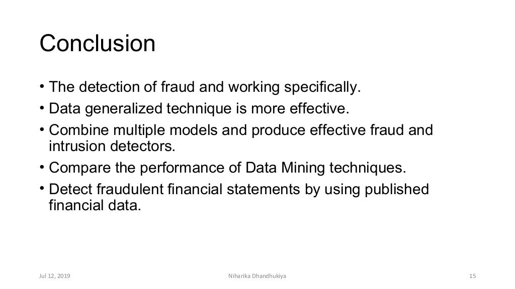 Data mining fraud detection copy