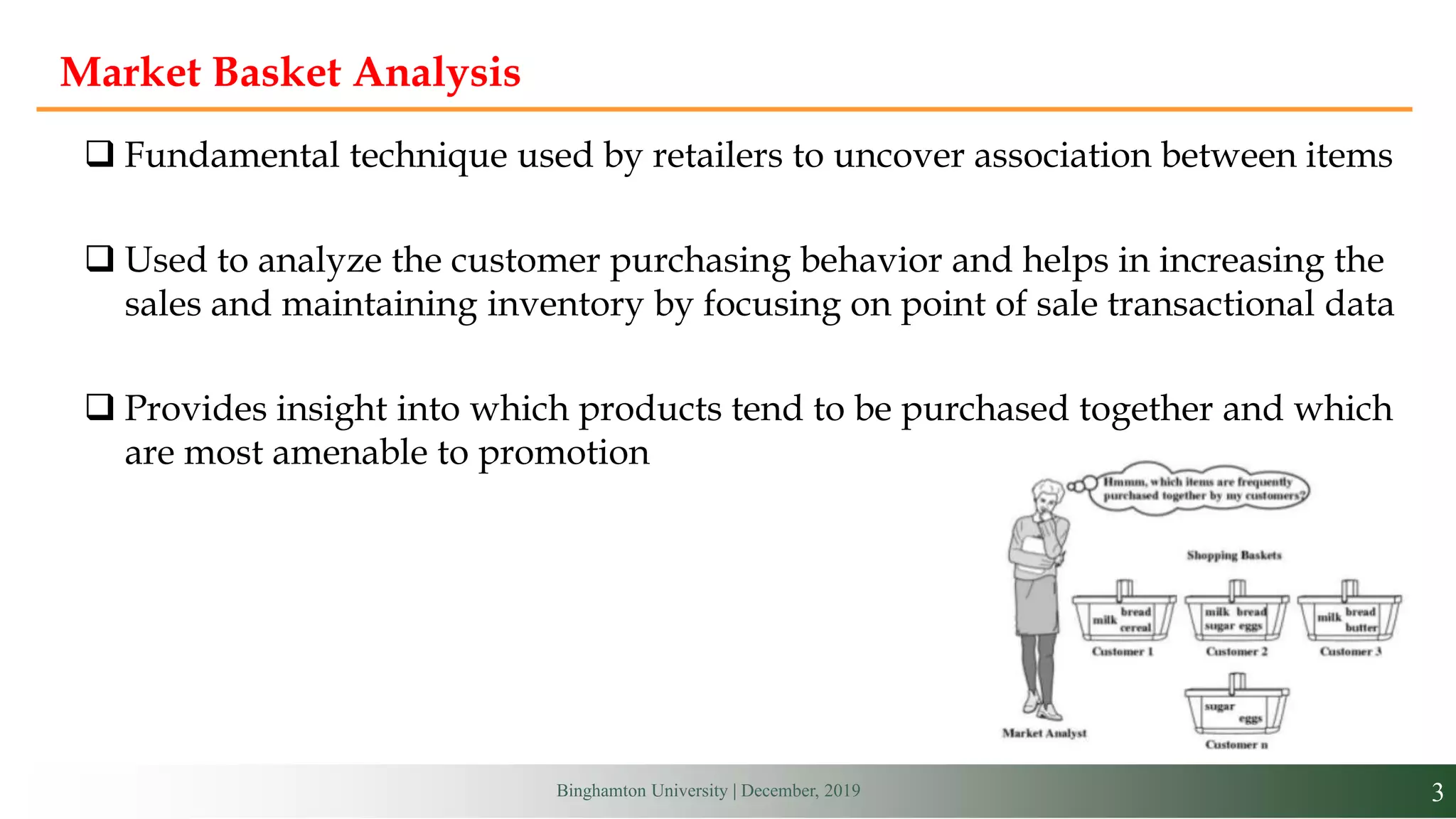 Data mining in market basket analysis | PPTX