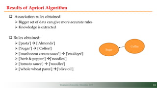 Data mining in market basket analysis | PPTX