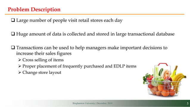 Data mining in market basket analysis | PPTX
