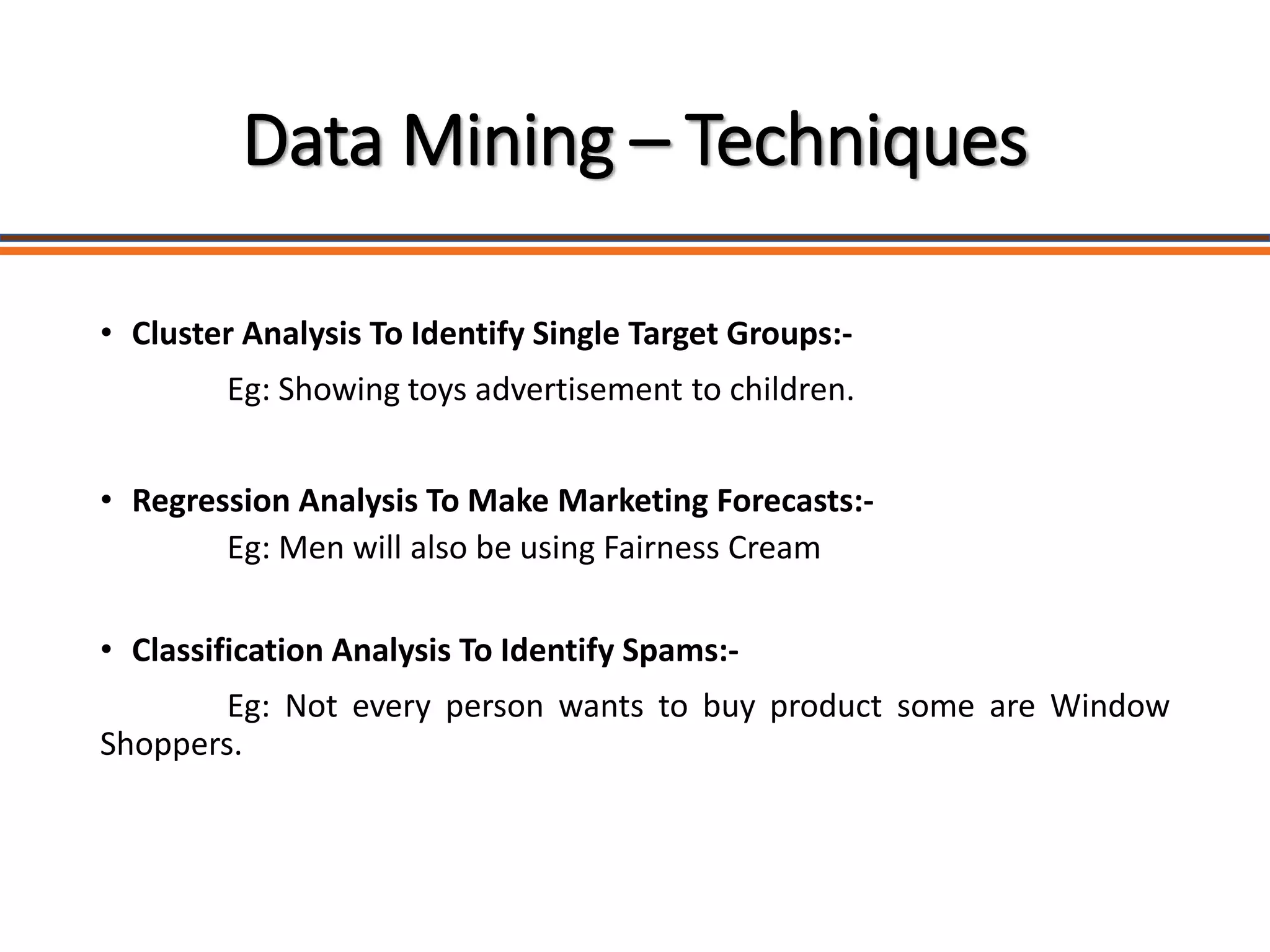 Data Mining in Marketing | PPTX