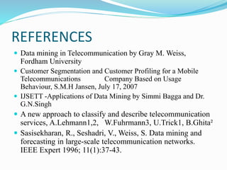 Data mining in Telecommunications | PPTX