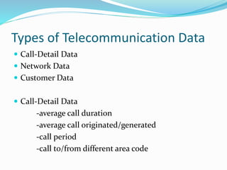 Data mining in Telecommunications | PPTX