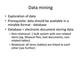 Data mining – introduction | PPT