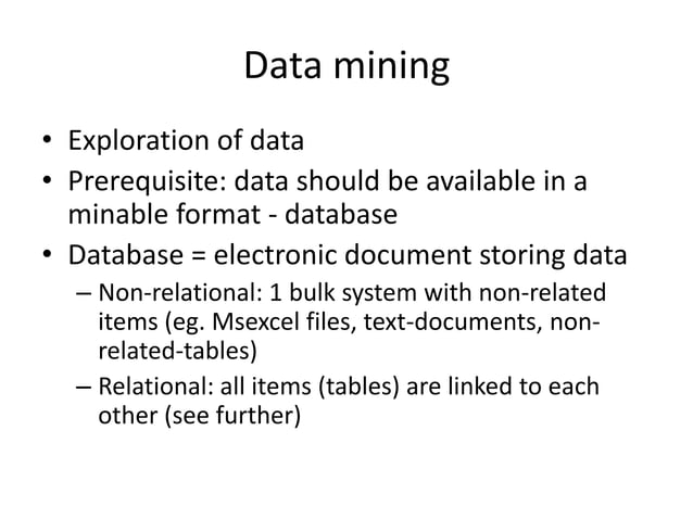 Data mining – introduction | PPT