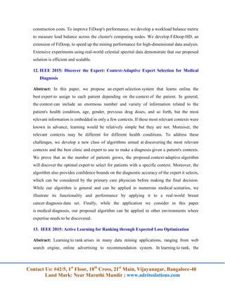 Data mining java titles adrit solutions | PDF