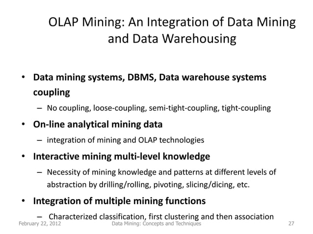 Data Mining Lecture 1 And 2 Conecpts And Techniques