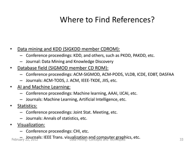 Data Mining Lecture 1 And 2 Conecpts And Techniques