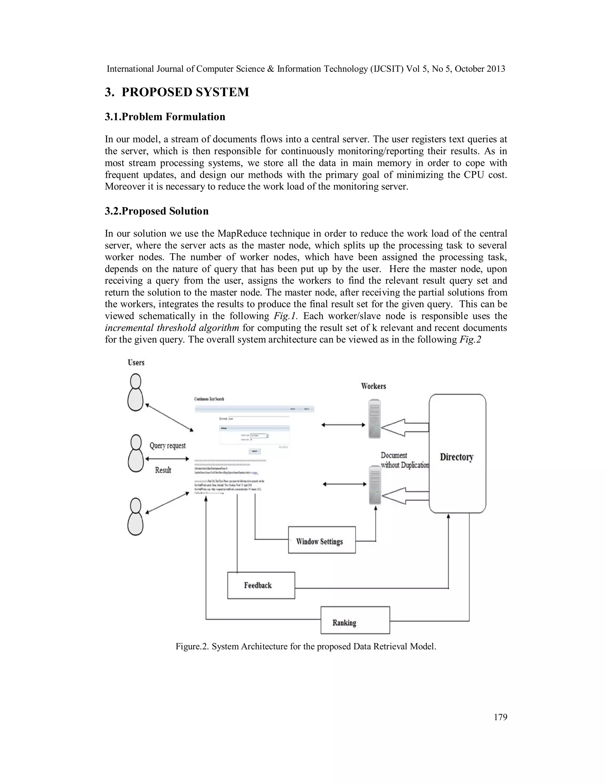 Data Mining Model For The Data Retrieval From Central Server