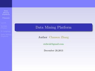 Data mining platform | PDF
