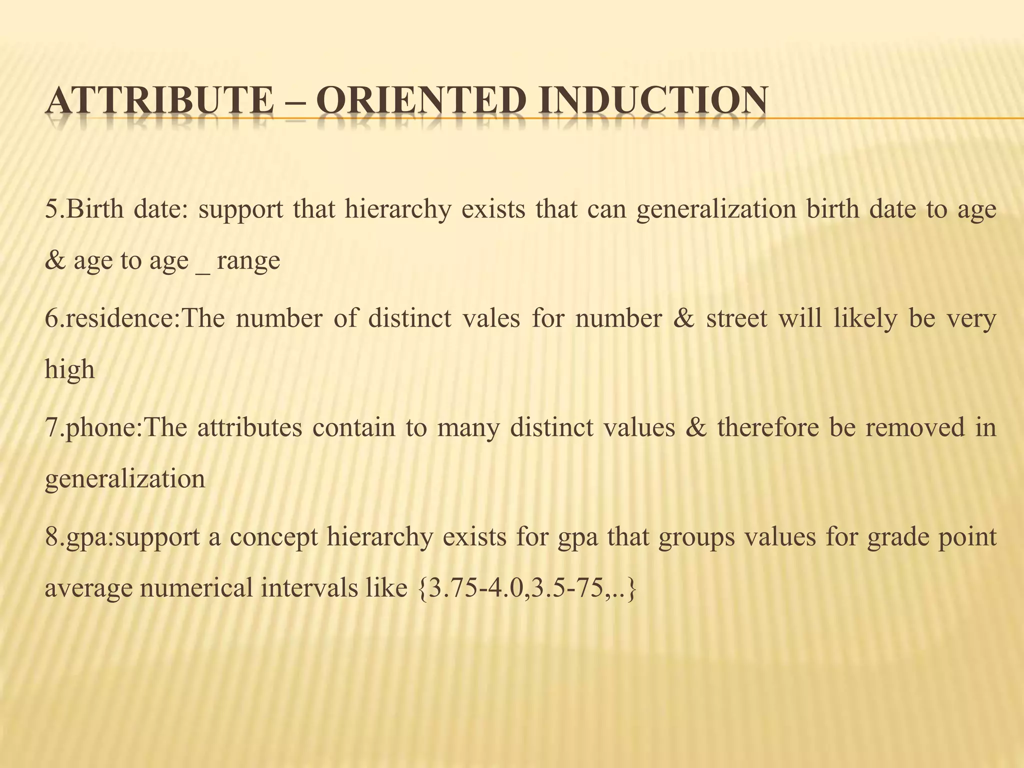 data generalization and summarization | PPTX