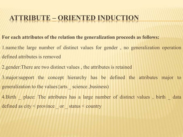 data generalization and summarization | PPTX