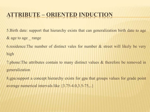 data generalization and summarization | PPTX