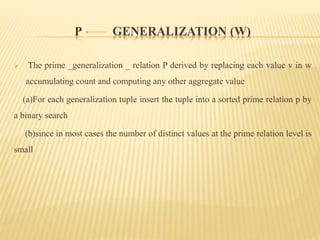 data generalization and summarization | PPTX
