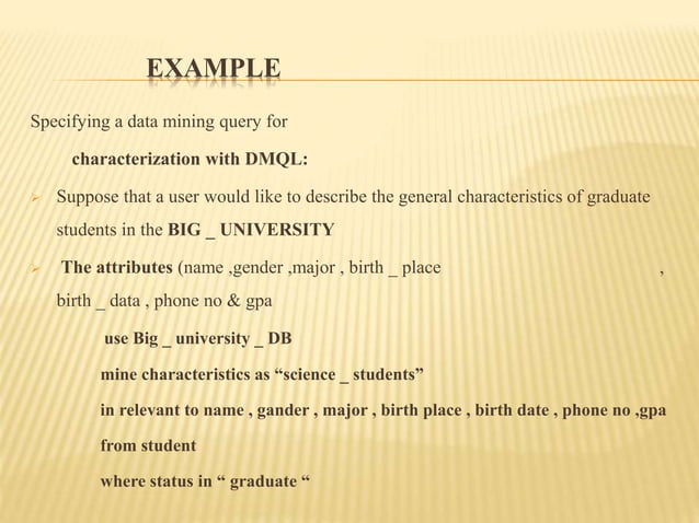 data generalization and summarization | PPTX