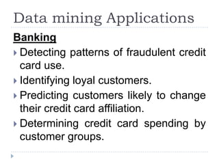 Data mining (prefinals) | PPTX | Databases | Computer Software and Applications