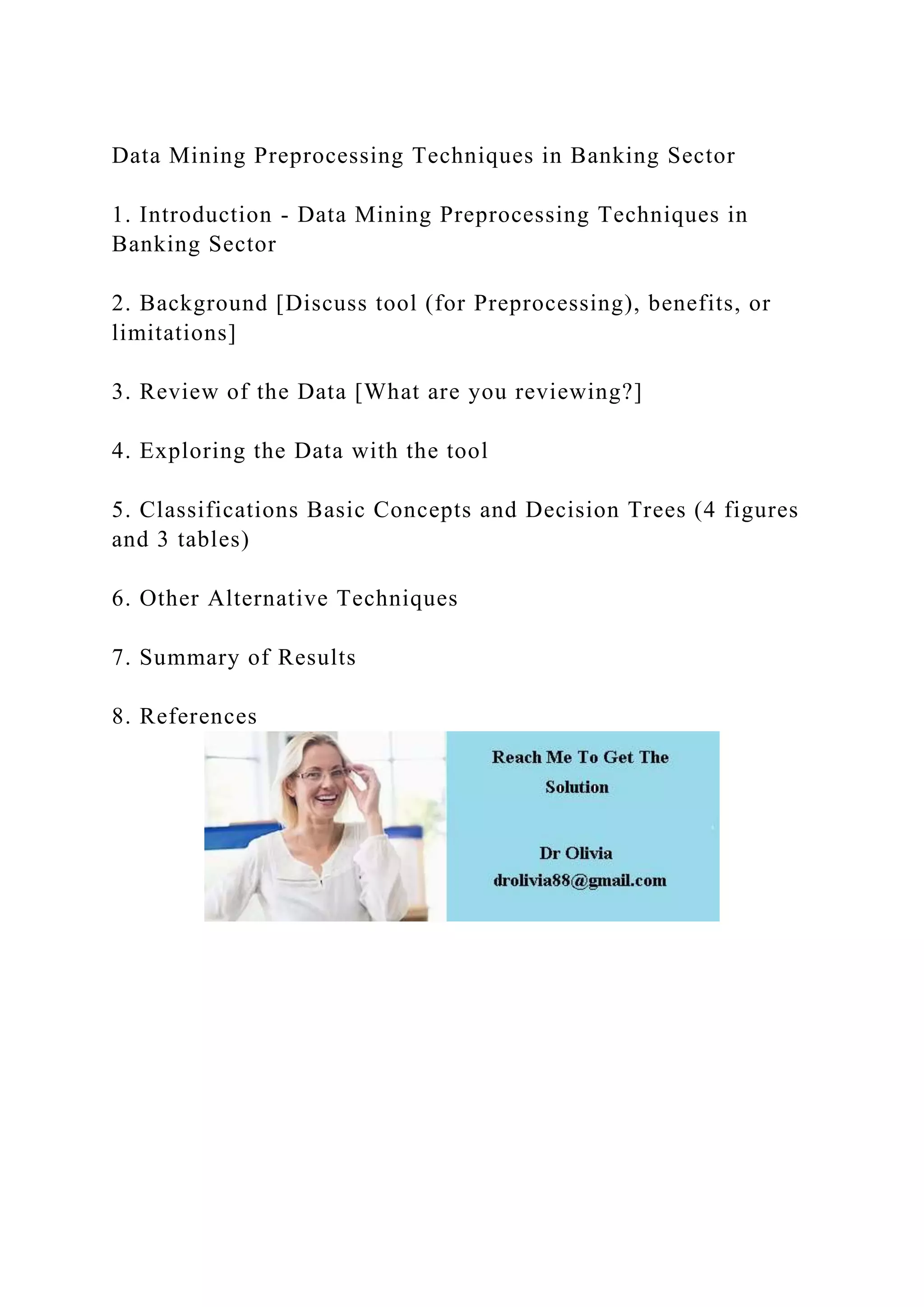Data Mining Preprocessing Techniques in Banking Sector1. Introdu.docx | Databases | Computer ...
