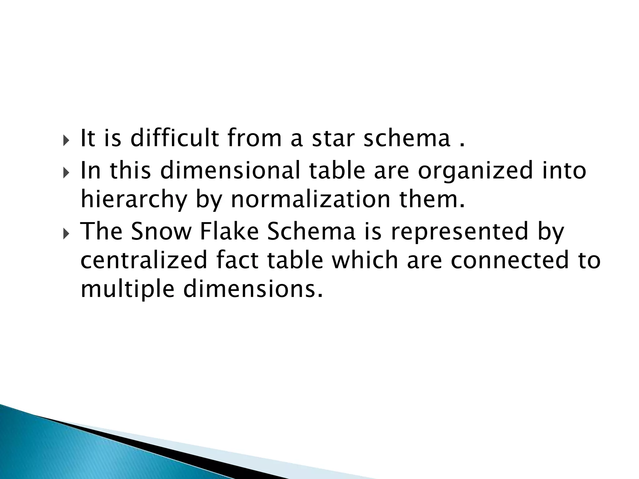 multi dimensional data model | PPTX