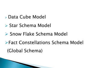 multi dimensional data model | PPTX