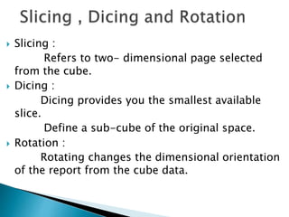 multi dimensional data model | PPTX