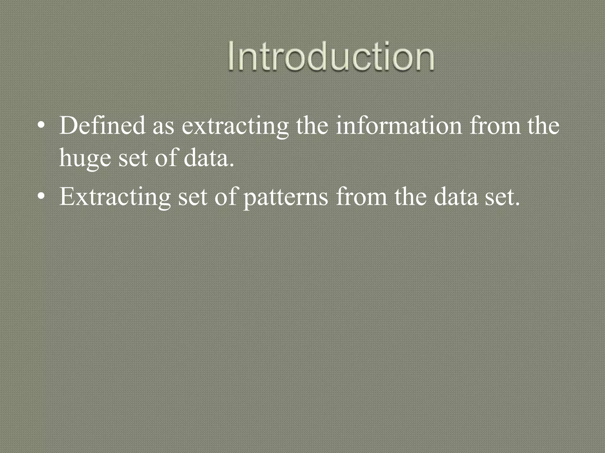 Data mining presentation | PPT