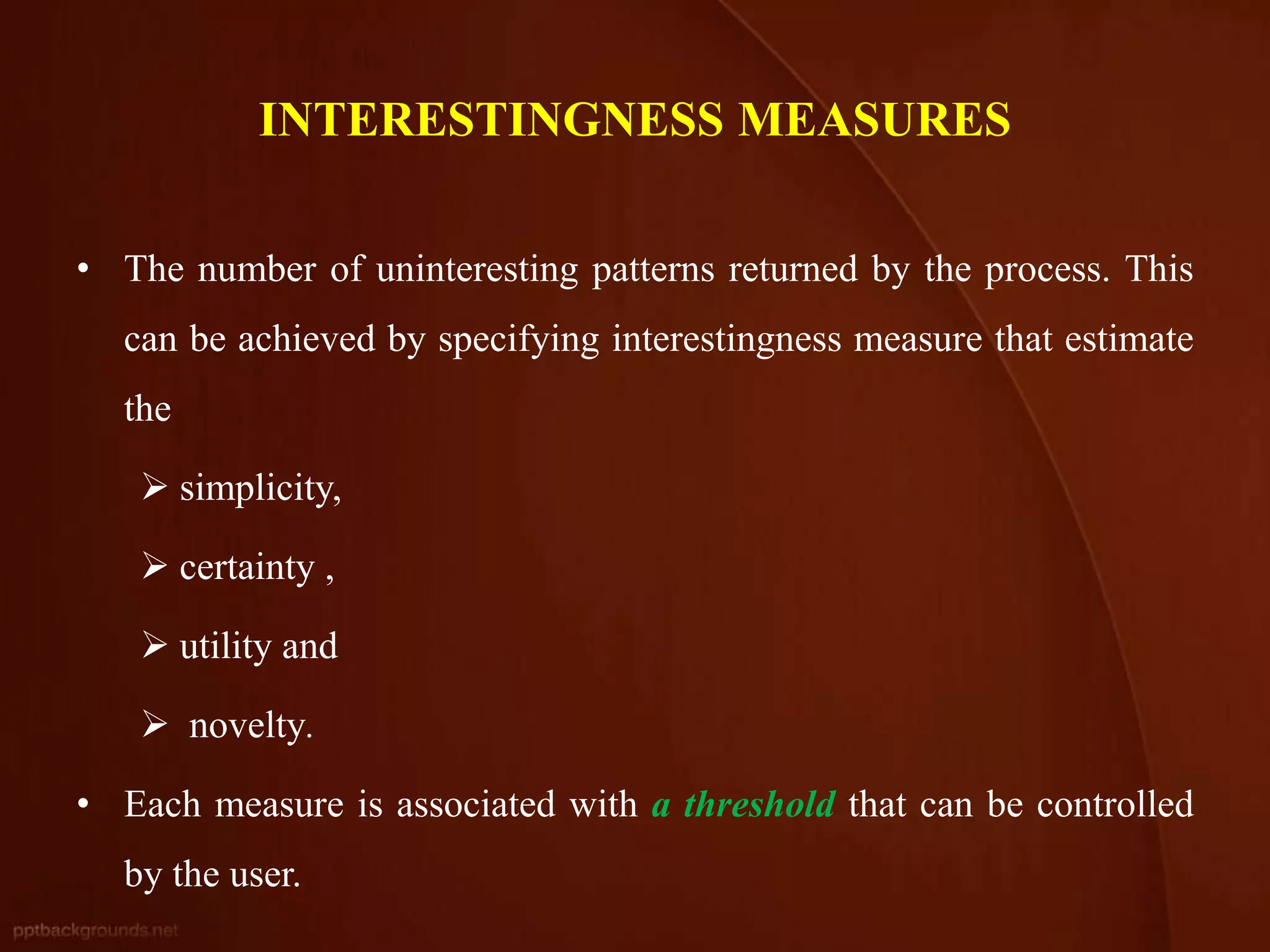 Data Mining Primitives Pptx Databases Computer Software And