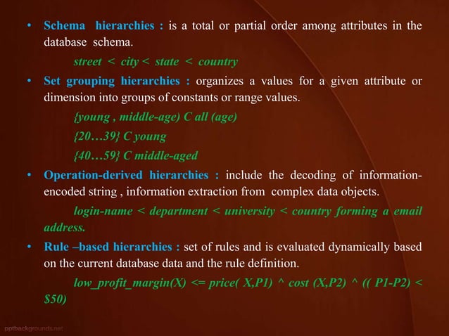 Data Mining Primitives Pptx Databases Computer Software And