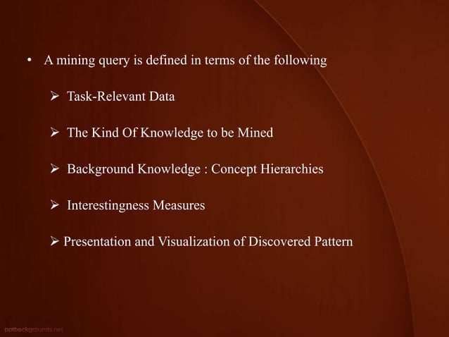 Data mining primitives | PPTX | Databases | Computer Software and Applications