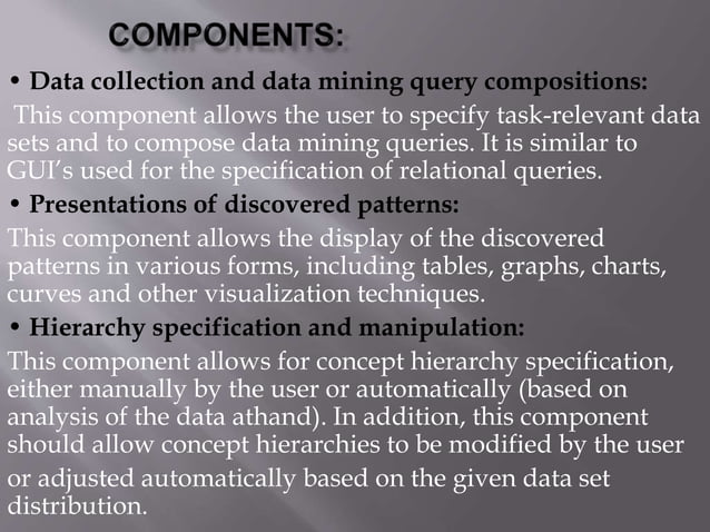Data Mining Query Language 