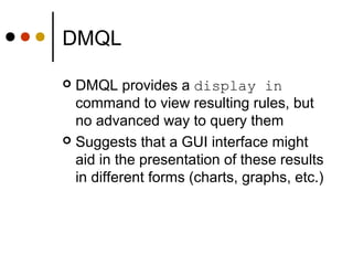 Data mining query languages | PPT