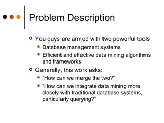Data mining query languages | PPT