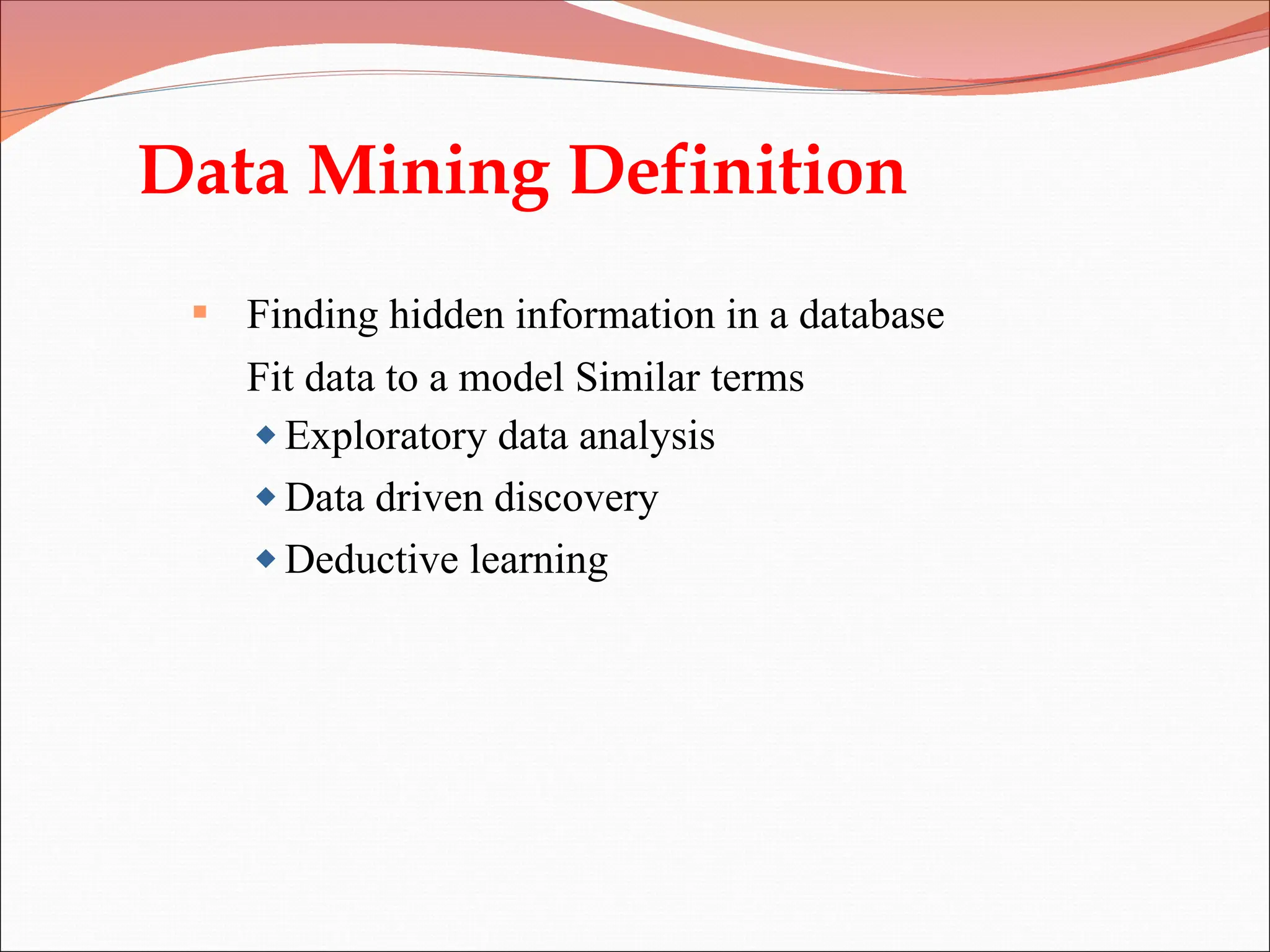 Datamining Tasks by Dr.G.Devika, MTNC, Madurai | PPT