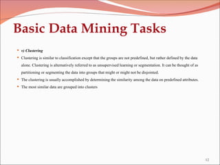 Datamining Tasks by Dr.G.Devika, MTNC, Madurai | PPT