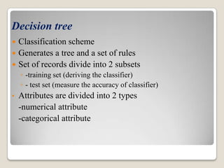 Data mining technique (decision tree) | PPTX