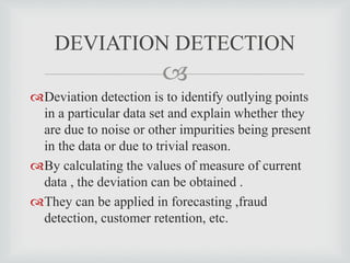 Data mining techniques | PPTX