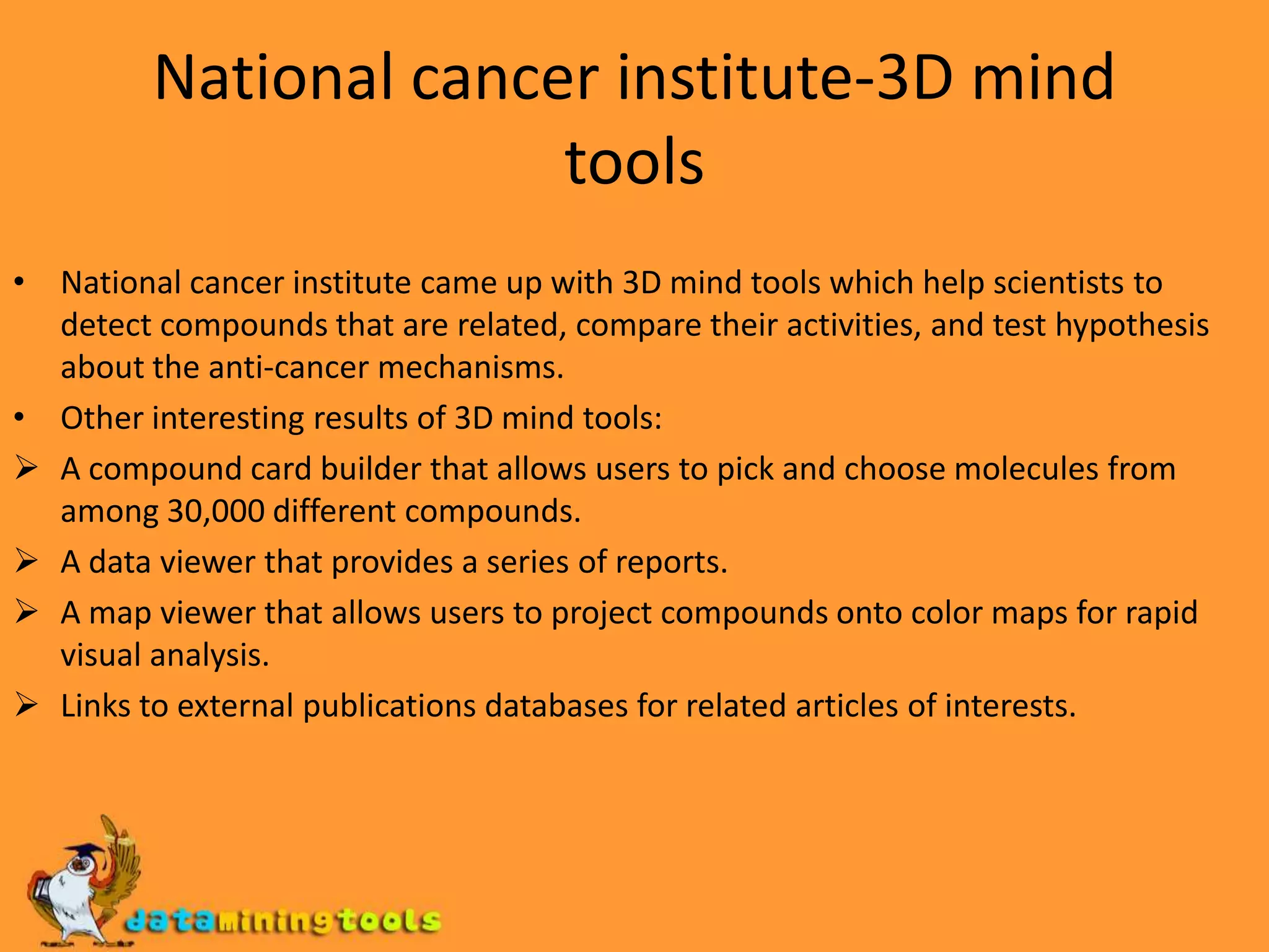 Data Mining Techniques In Computer Aided Cancer Diagnosis Ppt
