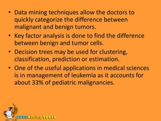 Data Mining Techniques In Computer Aided Cancer Diagnosis | PPT