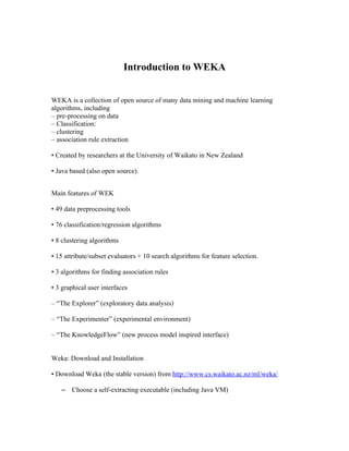 Data mining techniques using weka | PDF