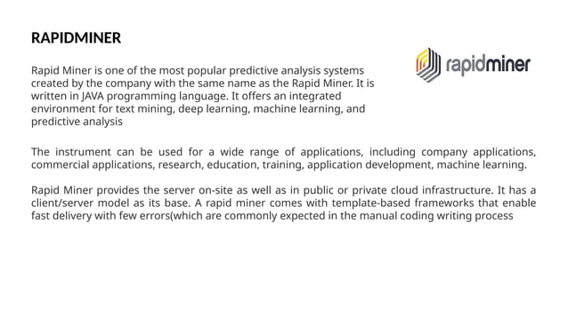 Data Mining Toolspptxvdvjdggmgmgelmgleg Pptx 2450
