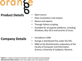 Data mining tools (R , WEKA, RAPID MINER, ORANGE) | PPTX
