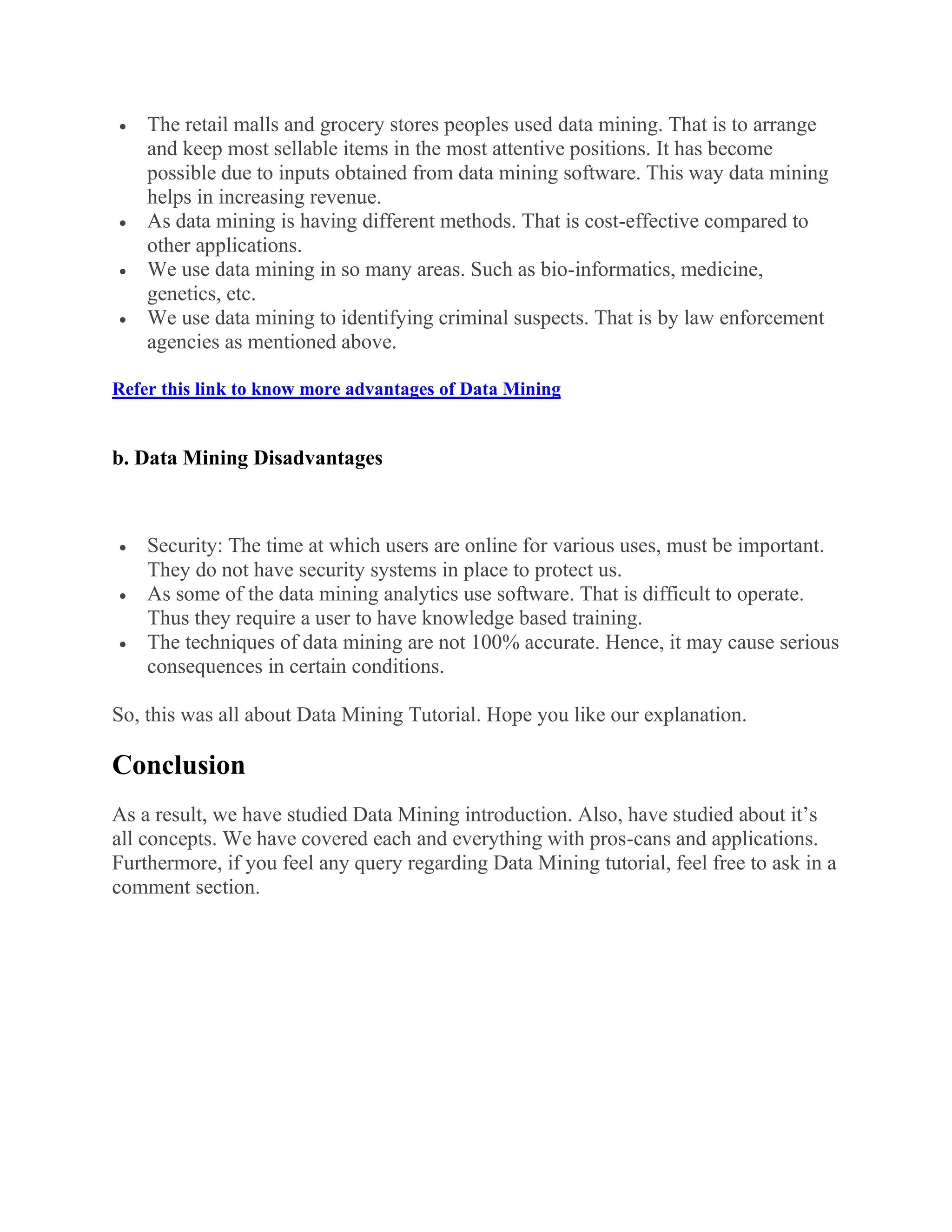 Data mining tutorial | PDF | Databases | Computer Software and Applications