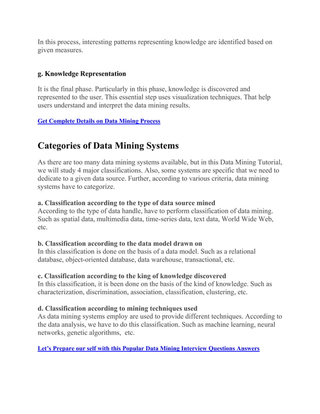 Data mining tutorial | PDF