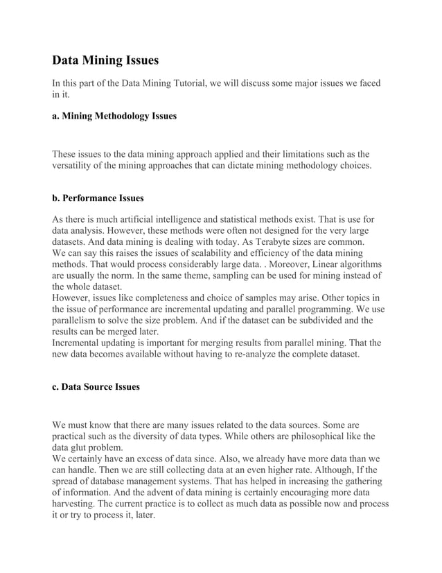 Data mining tutorial | PDF