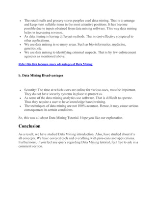 Data mining tutorial | PDF