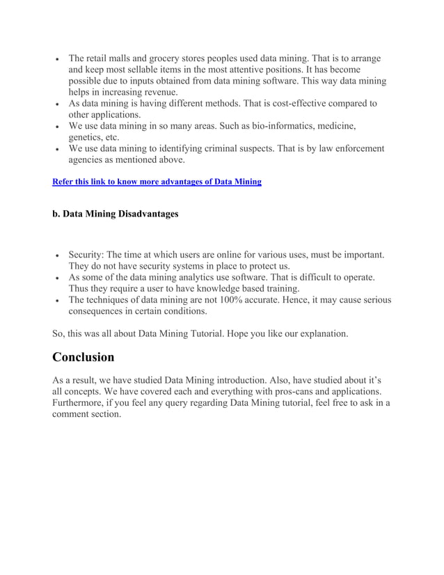 Data mining tutorial | PDF