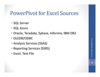 Data mining with excel 2010 and power pivot | PPT