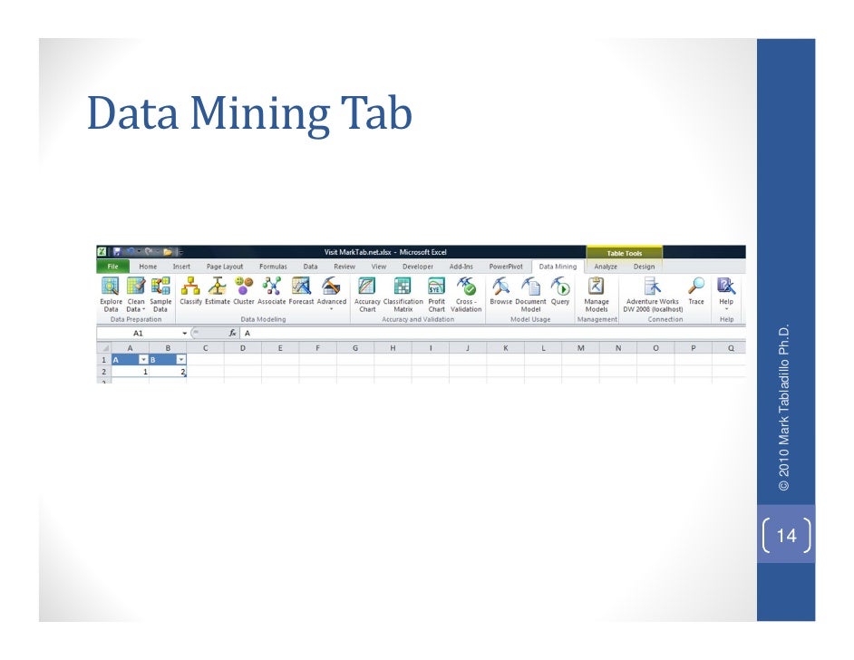 Data Mining With Excel 2010 And Power Pivot