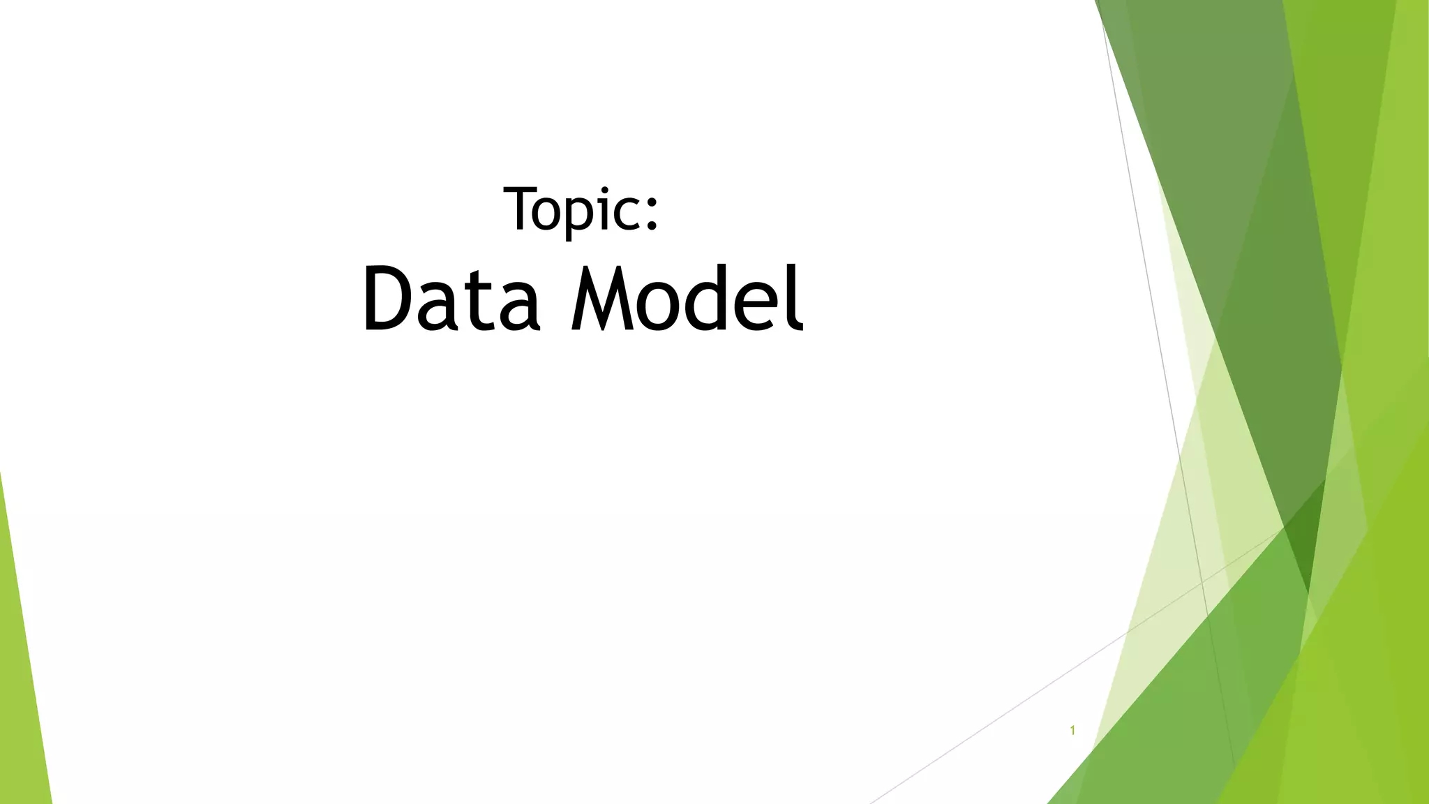 Data Model Pptx Databases Computer Software And Applications