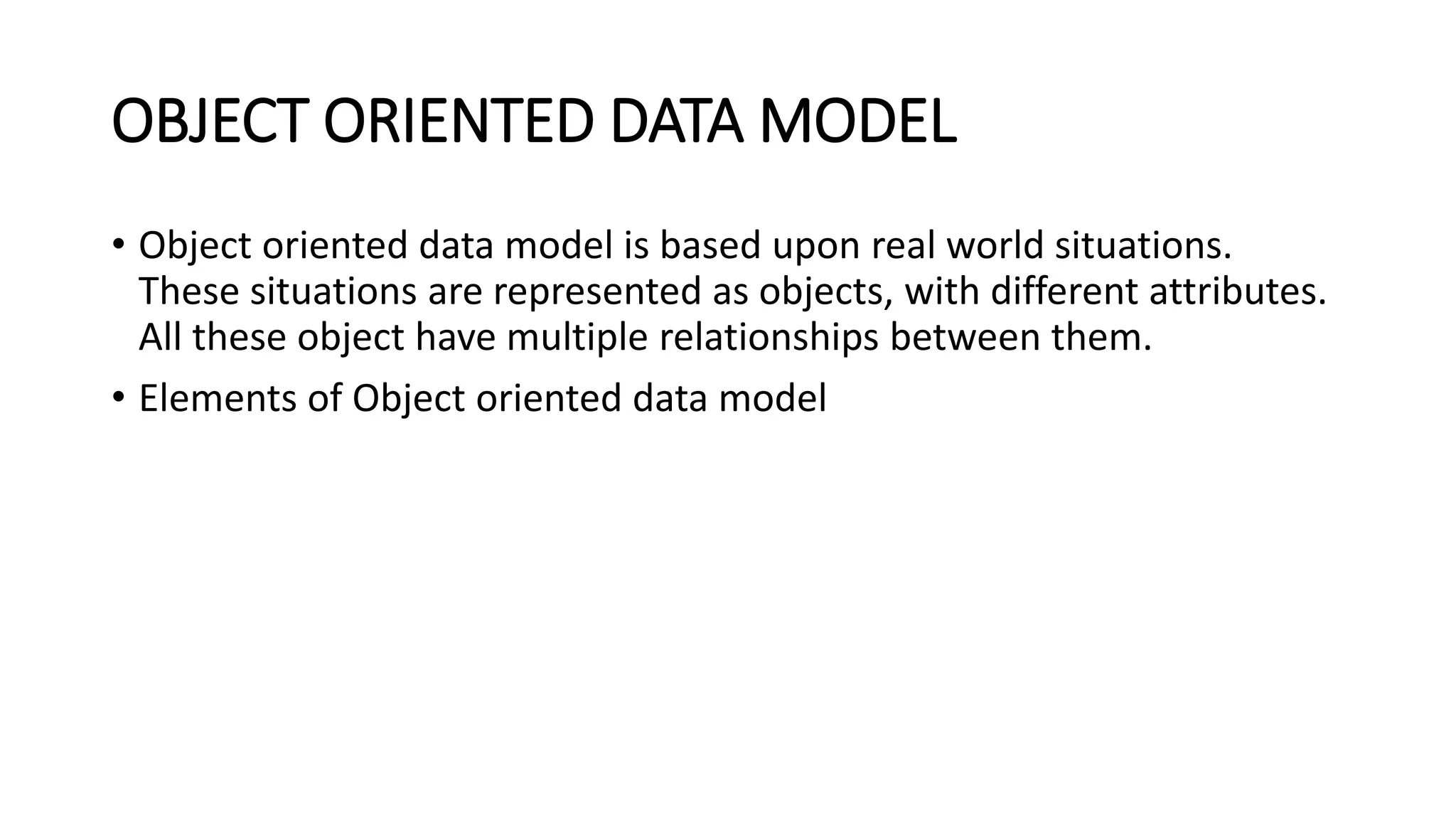 Data Model Presentation Unit I Bca Ipptx 